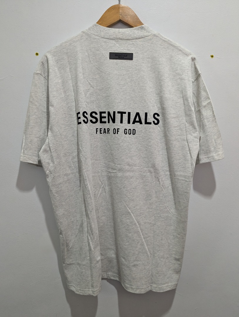 Fear of God Essentials Oatmeal XL, Men's Fashion, Tops & Sets, Tshirts ...
