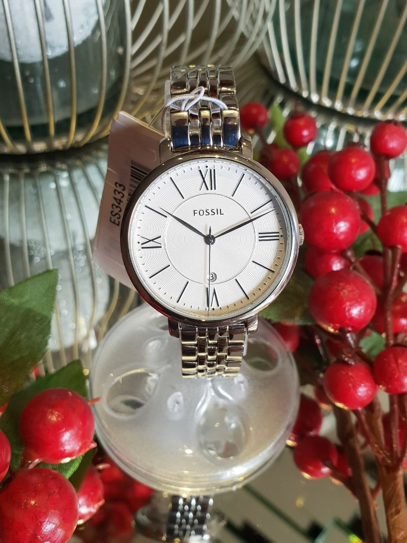 Fossil Women's Watch - Jacqueline Three-Hand Date Quartz Fixed Bezel ...