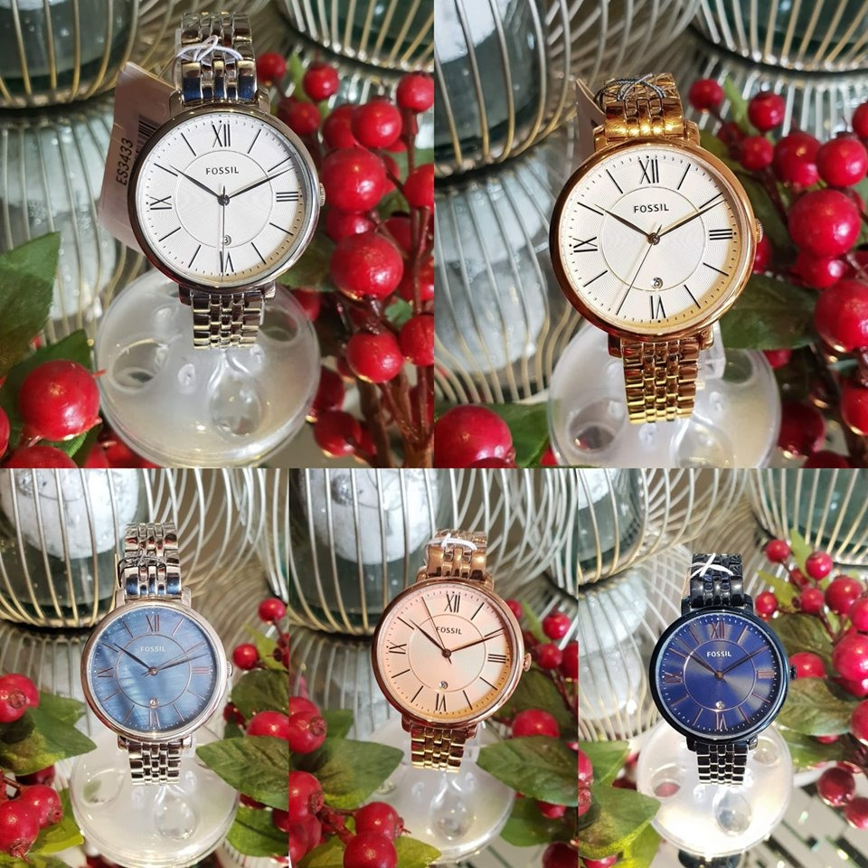 Fossil Women's Watch - Jacqueline Three-Hand Date Quartz Fixed Bezel ...