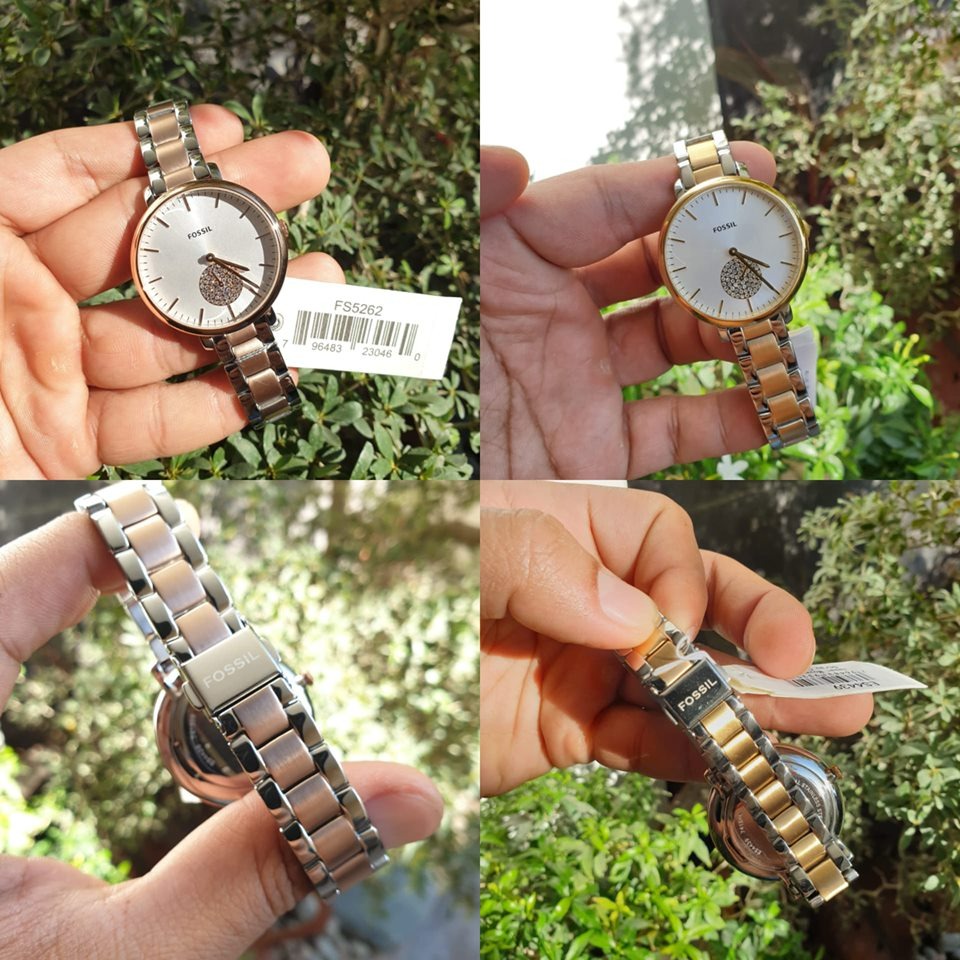 Fossil Women's Watch - Jacqueline Three-Hand with Paved Crystals in ...