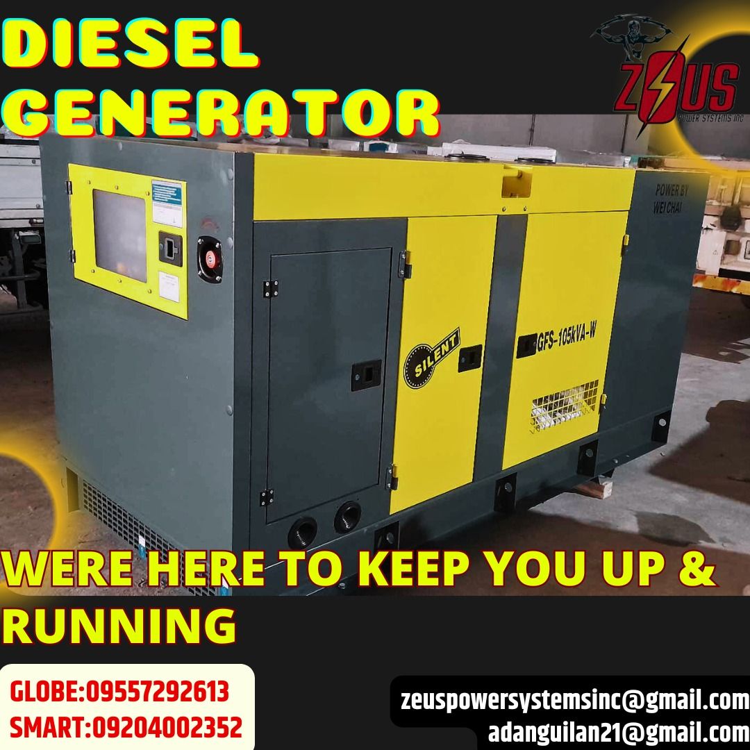 GENERATOR SET - 20KVA 40KVA 60KVA 80KVA 100KVA 120KVA 150KVA 200KVA ...