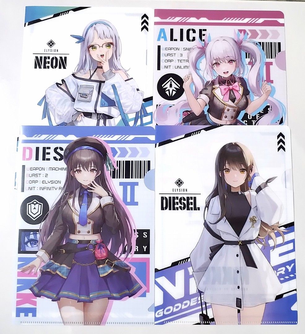 Genuine GODDESS OF VICTORY: NIKKE x Family Mart A5 File Transparent ...