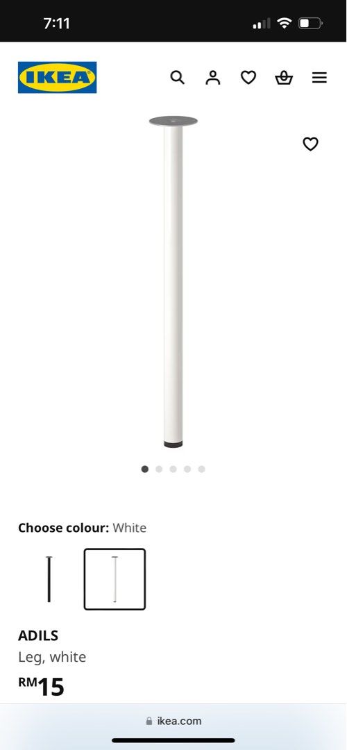 IKEA ADILS Legs, Furniture & Home Living, Furniture, Other Home ...