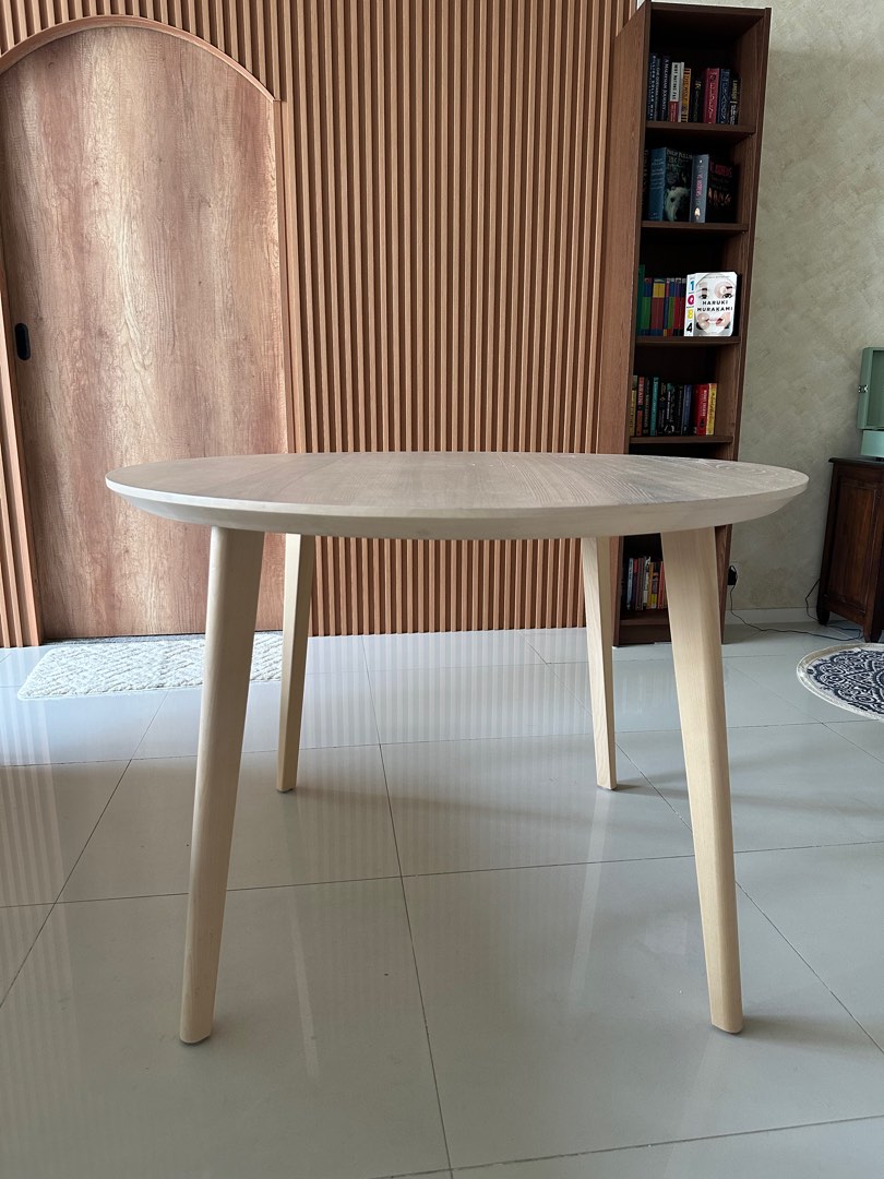 Ikea Lisabo Round Table (pre-loved), Furniture & Home Living, Furniture ...