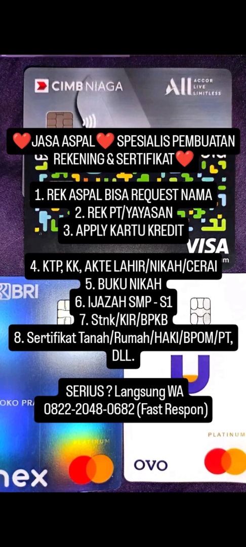 Jasa sertifikat aspal jasa pembuatan BPKB STNK KIR ASPAL, Jasa, Lainnya di Carousell