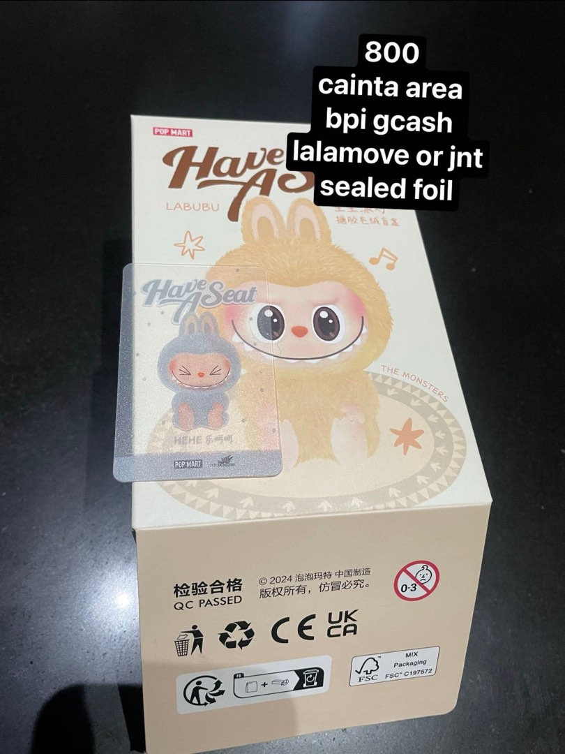 Labubu Hehe sealed foil, Hobbies & Toys, Toys & Games on Carousell