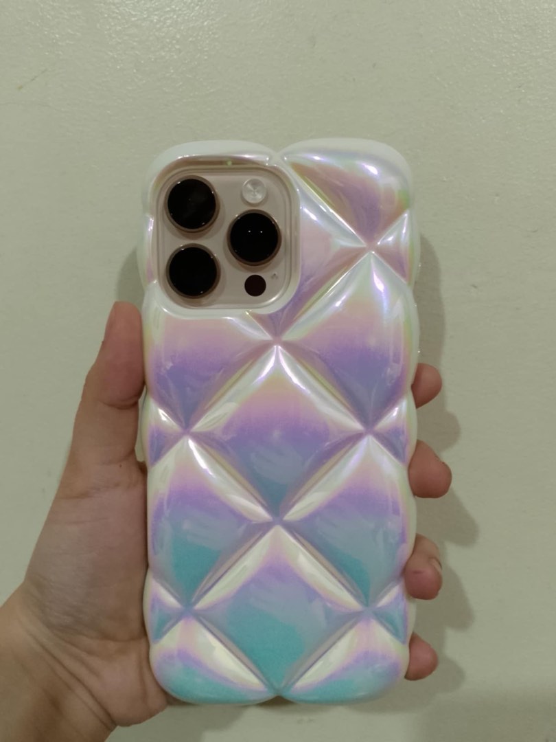 Laser Gradient Rhombus Case for Iphone 16 Pro Max, Mobile Phones ...