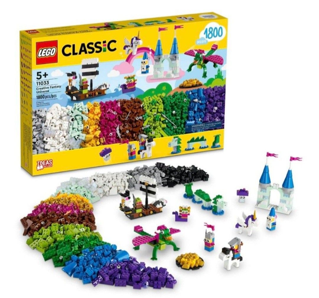 LEGO Classic 11033 Creative Fantasy Universe, Creator 3in1 31143 ...