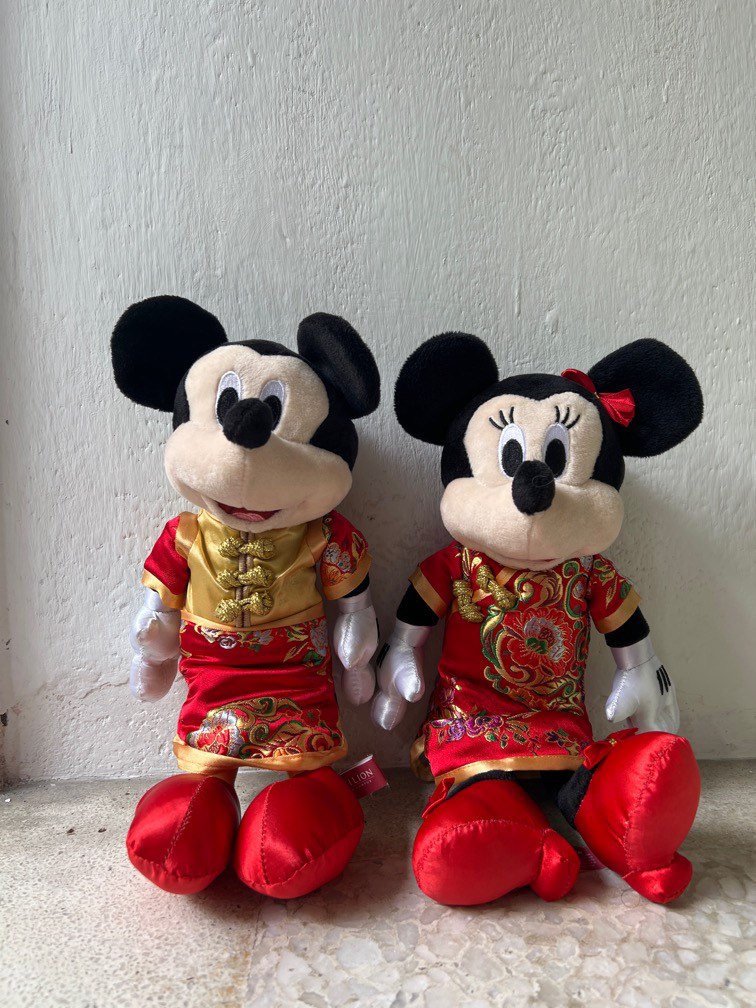 Mickey Mouse & Minnie Mouse Chinese New Year 2025 Plushie, Hobbies ...