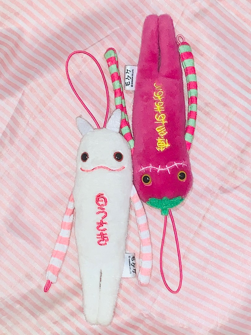 MOKEKE ori jepang whitepink - purple | keychain plushie boneka ...
