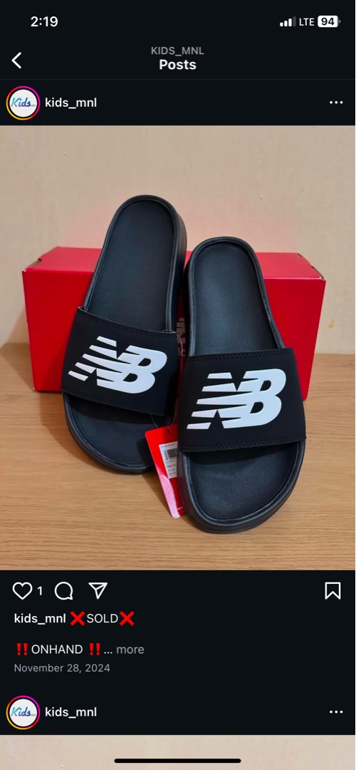 NEW BALANCE SLIDES, Men's Fashion, Footwear, Slippers & Slides on Carousell