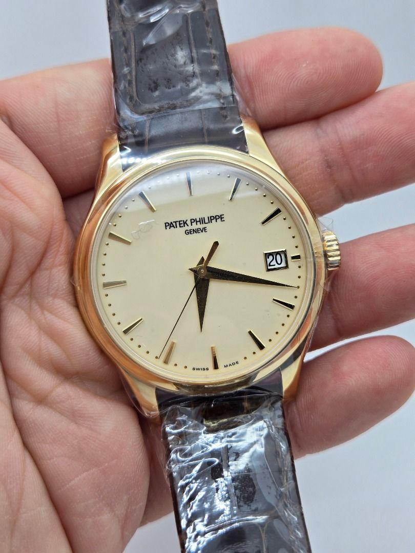 Patek Philippe 5227J Calatrava Yellow Gold Hunter Case Back YG 5227 PP ...