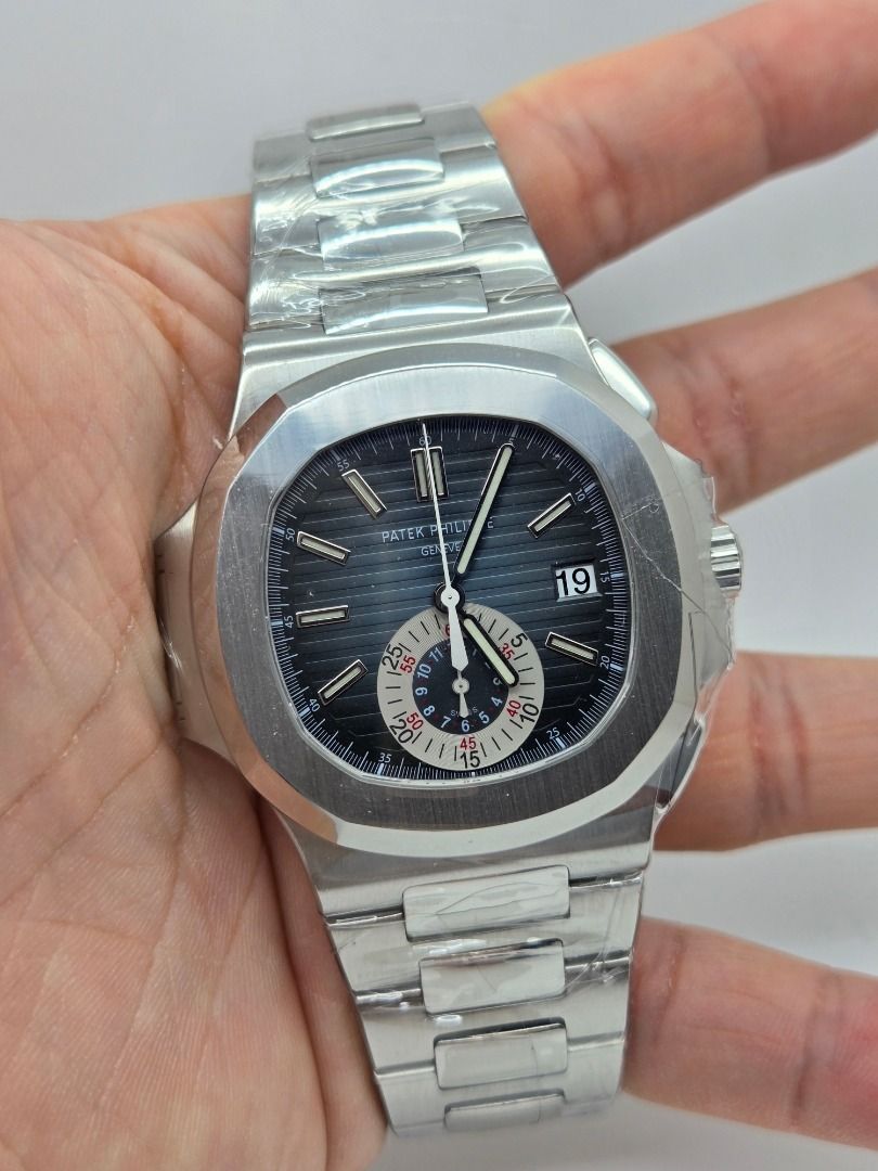 Patek Philippe 5980/1A Nautilus Chronograph Steel Blue Dial 5980 5980A ...