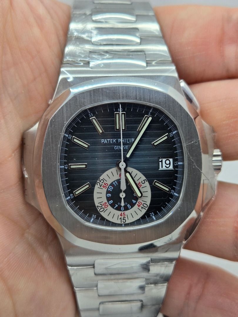 Patek Philippe 5980/1A Nautilus Chronograph Steel Blue Dial 5980 5980A ...