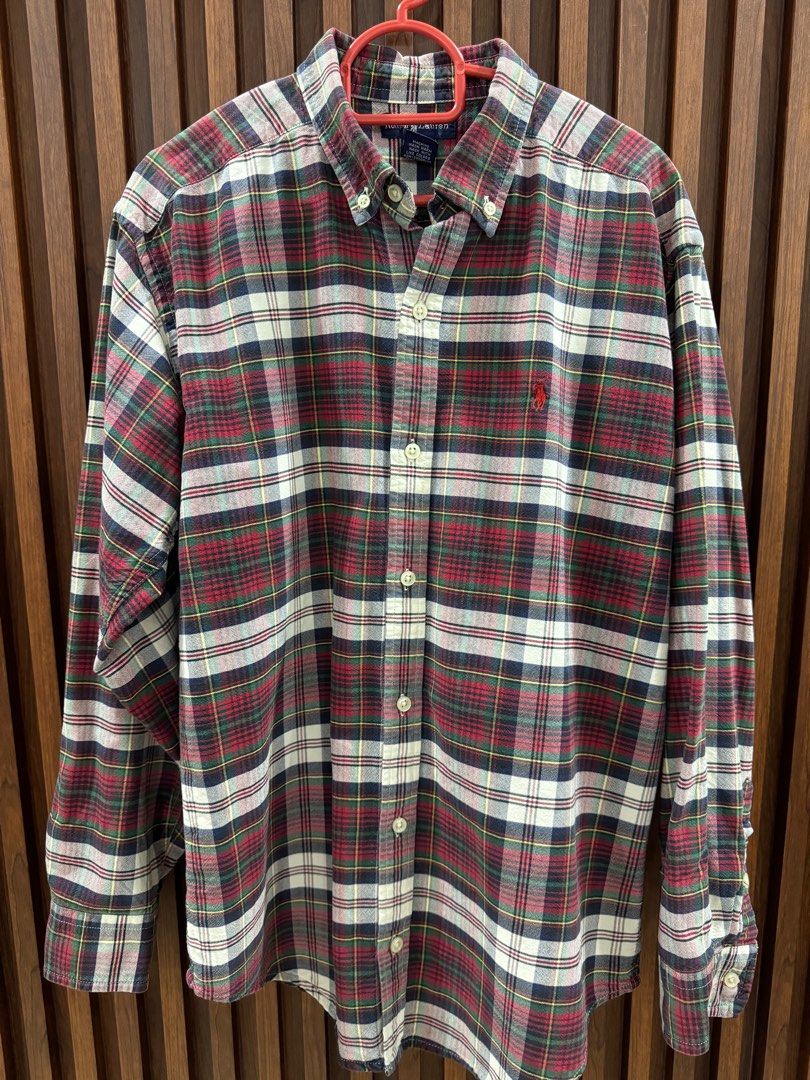 Polo Ralph Lauren Checkered, Men's Fashion, Tops & Sets, Tshirts & Polo ...