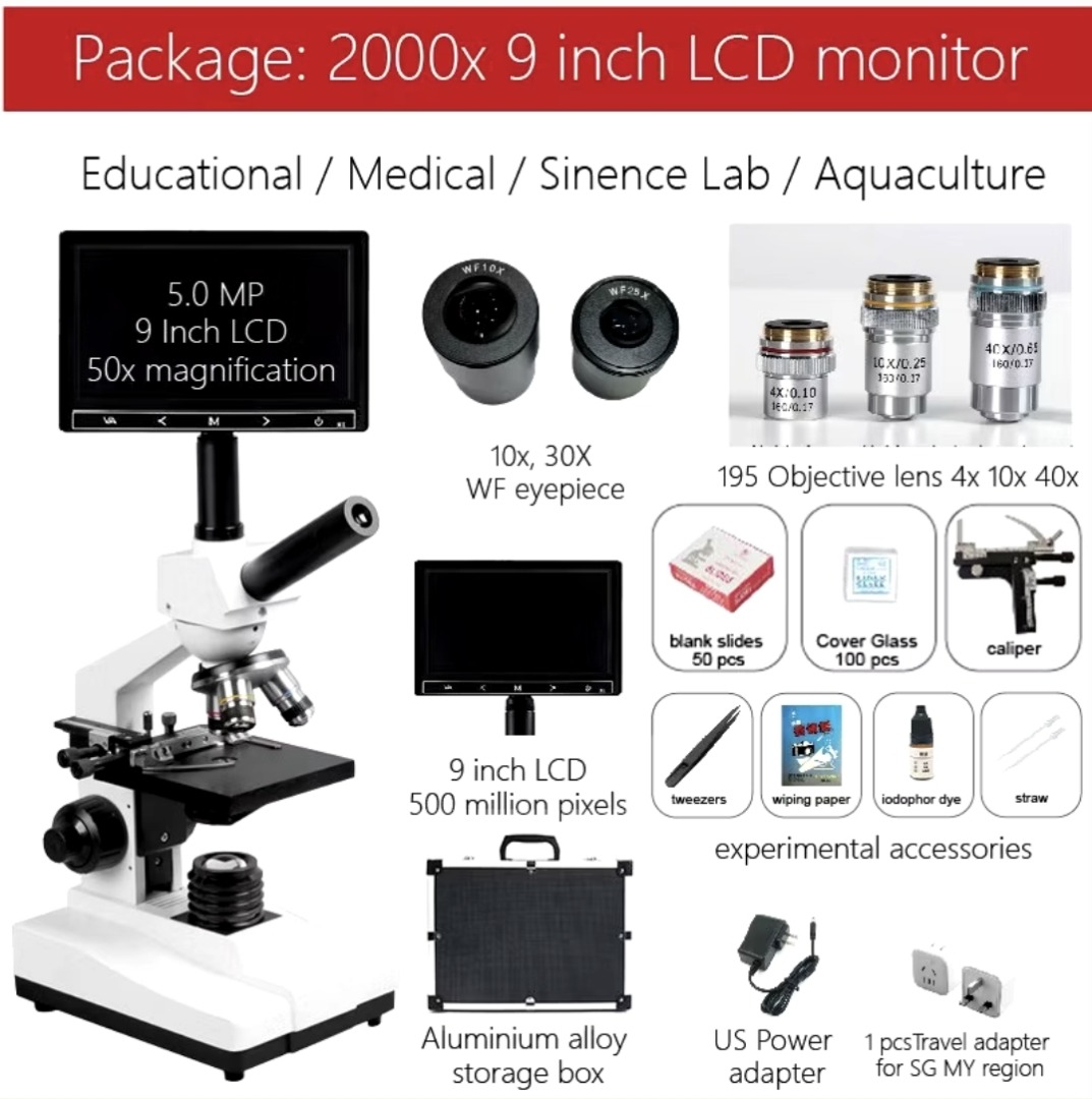 Professional Biological Microscope high-magnification high definition ...