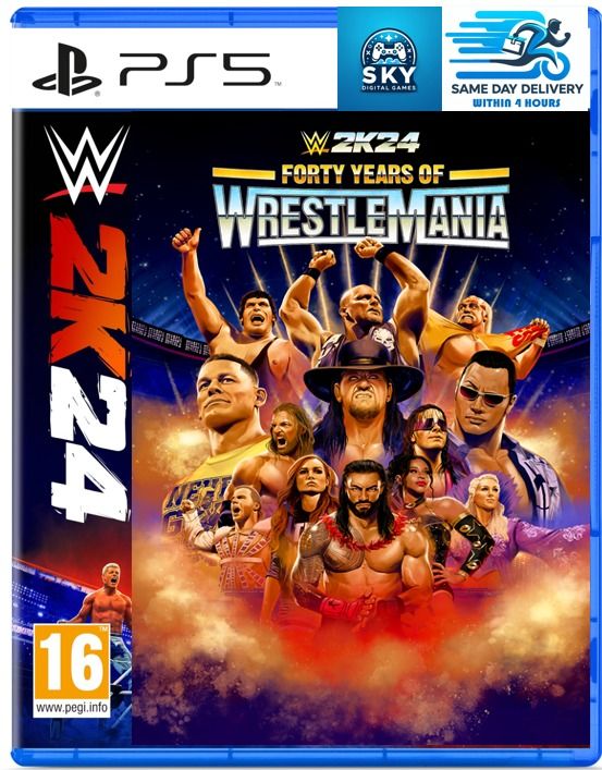 PS5 PS4 Playstation WWE 2K24 40 Years of WrestleMania - Standard Access ...