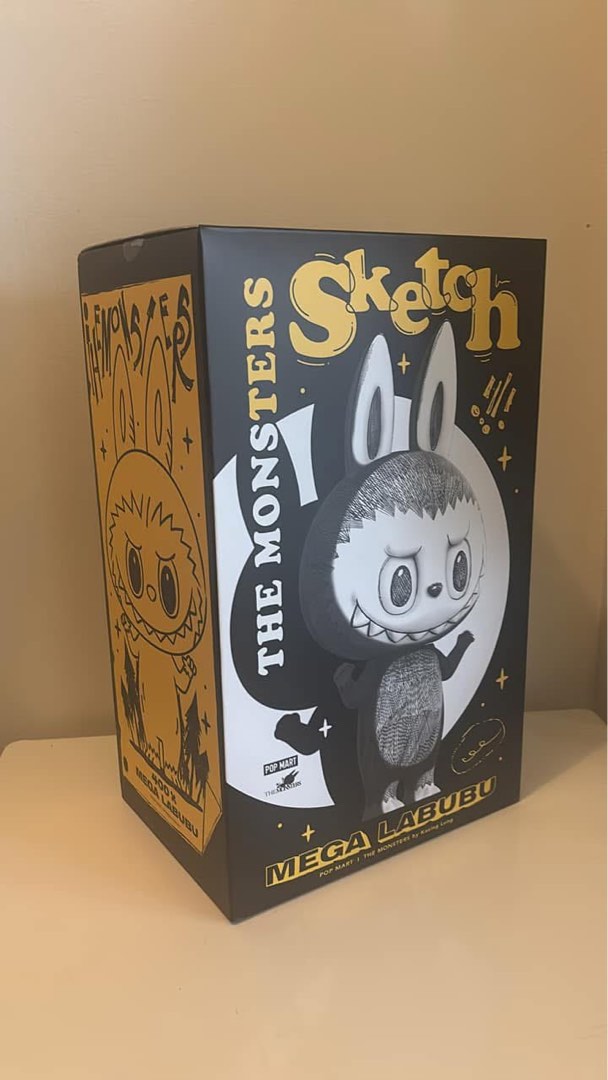 RARE Mega Labubu The Monsters 400% Sketch, Hobbies & Toys, Toys & Games ...