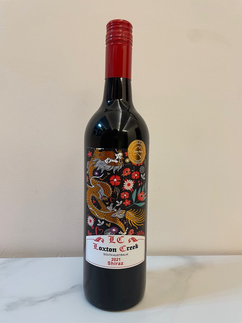 Red Wine LOXTON CREEK SHIRAZ MERLOT 2021, Food & Drinks, Beverages on ...