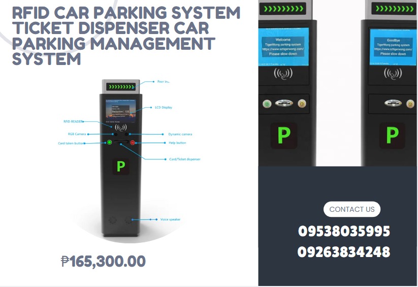 RFID Car Parking System Ticket Dispenser Car Parking Management System ...