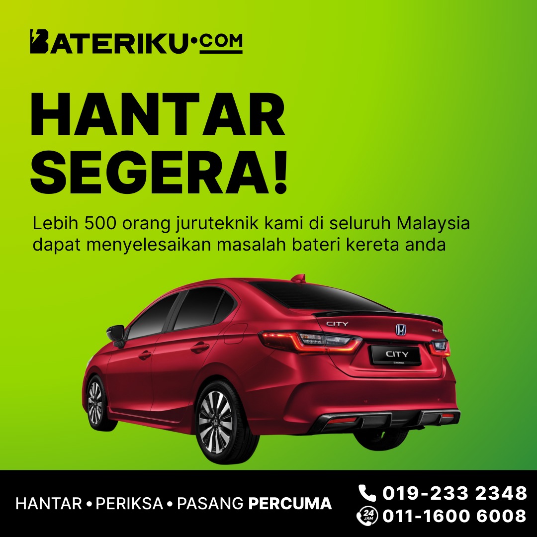 Runner Bateri Berkualiti! Beli Bateri Kereta Honda City Online di ...