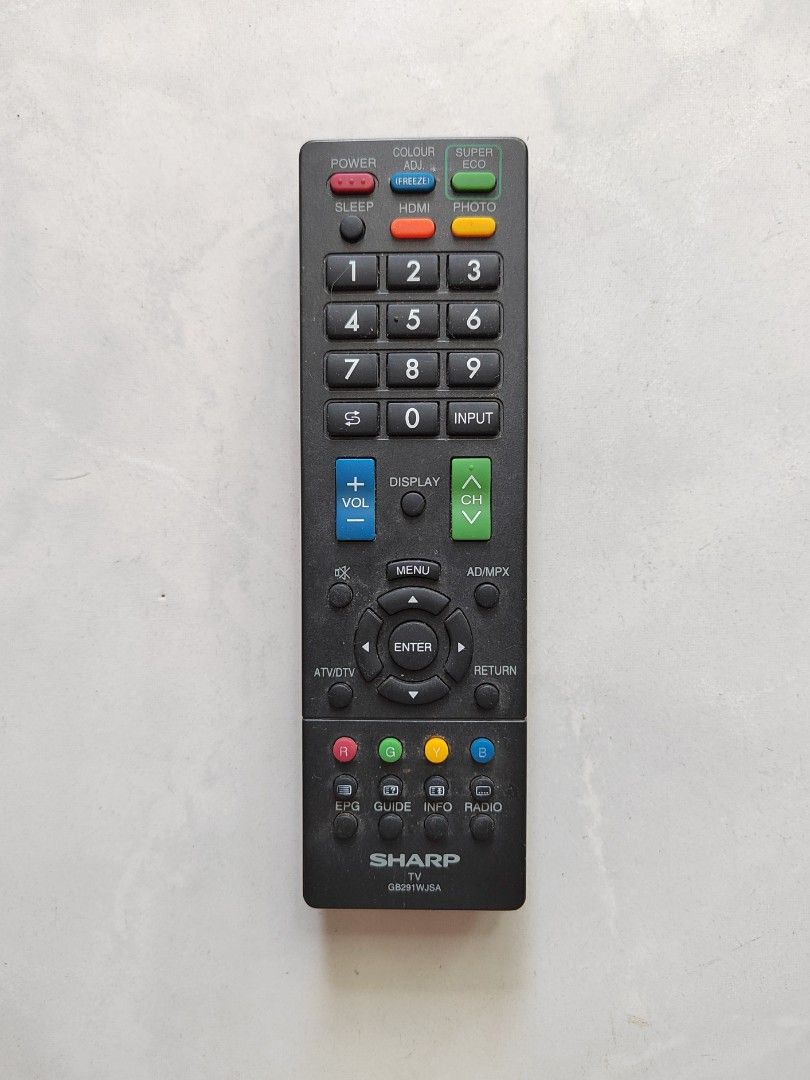 Sharp Aquos 100 % Original Remote Control GB291WJSA, TV & Home ...
