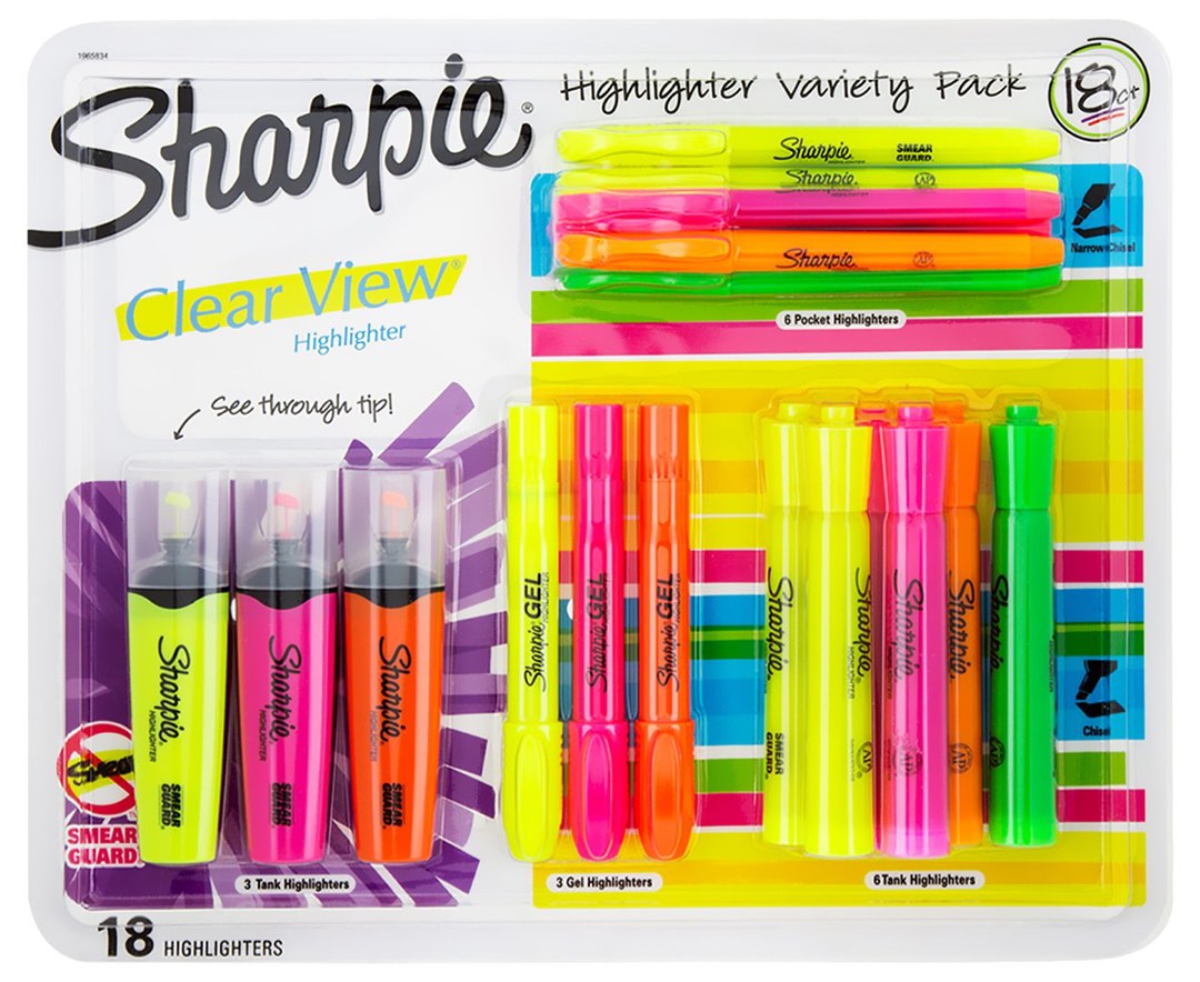 Sharpie Highlighter Variety Pack, Hobbies & Toys, Stationary & Craft ...
