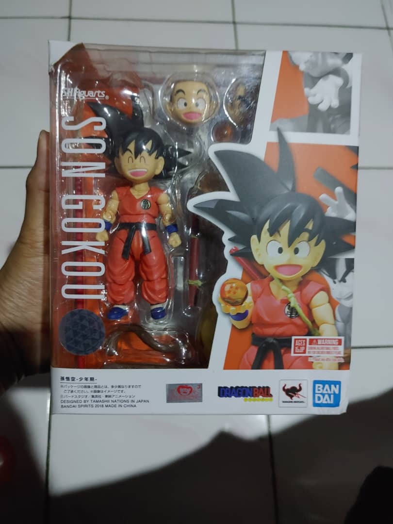 SHF Kid Gokou Goku, Hobbies & Toys, Toys & Games on Carousell