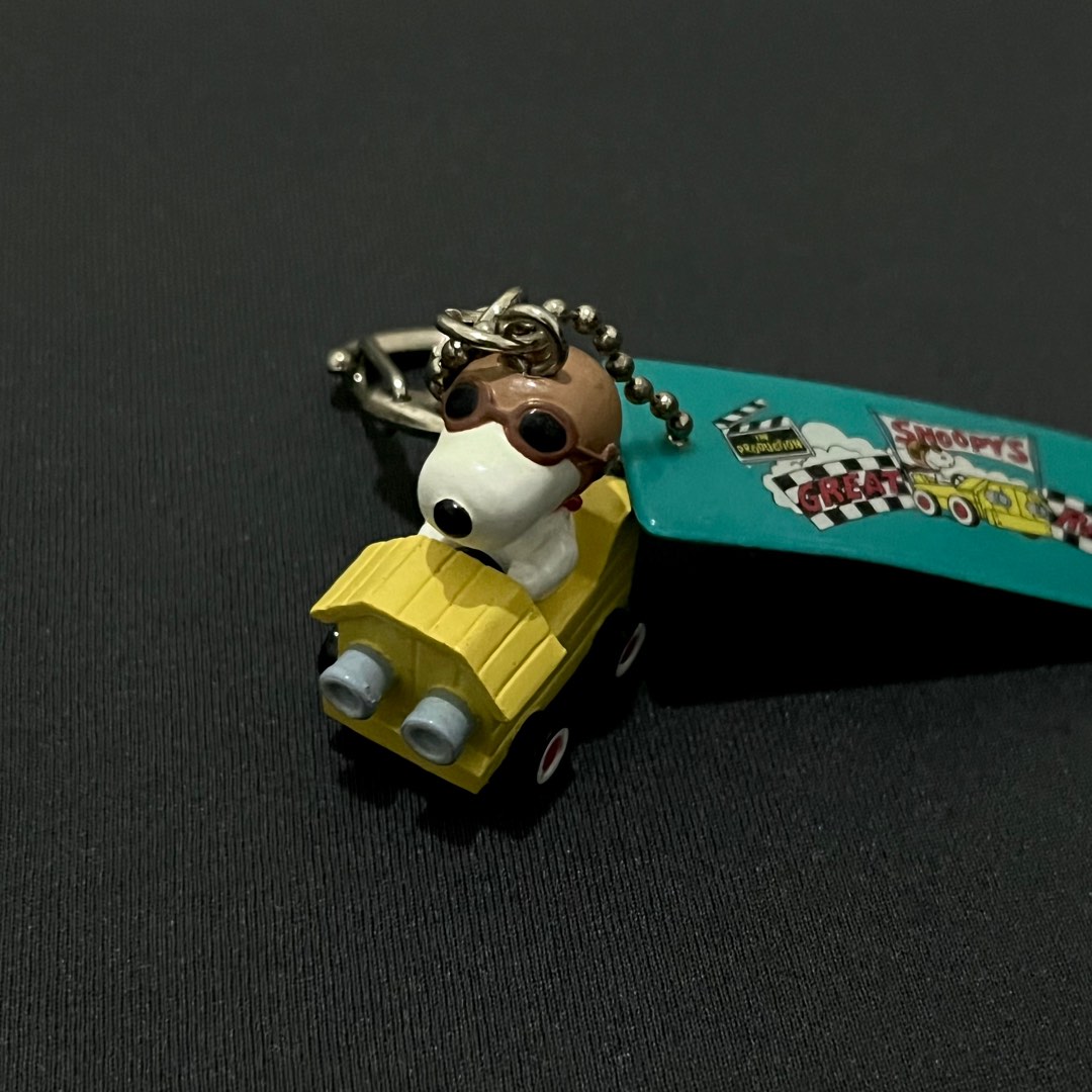 snoopy charm rare keychain keyring anik anik vintage bag phone wallet ...