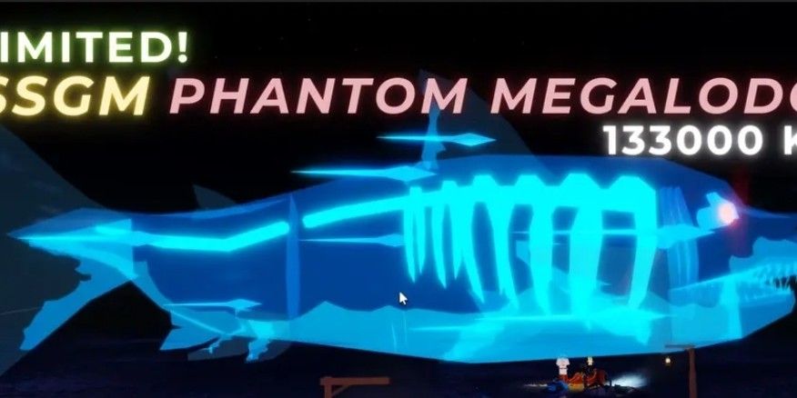 Sparkling Shiny Giant Mythical Phantom Megalodon | 133000+ KG | FISCH ...