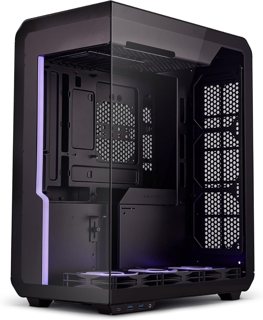 SSUPD Xhuttle ATX Mid Tower Gaming Desktop PC Case Casing , Dual ...