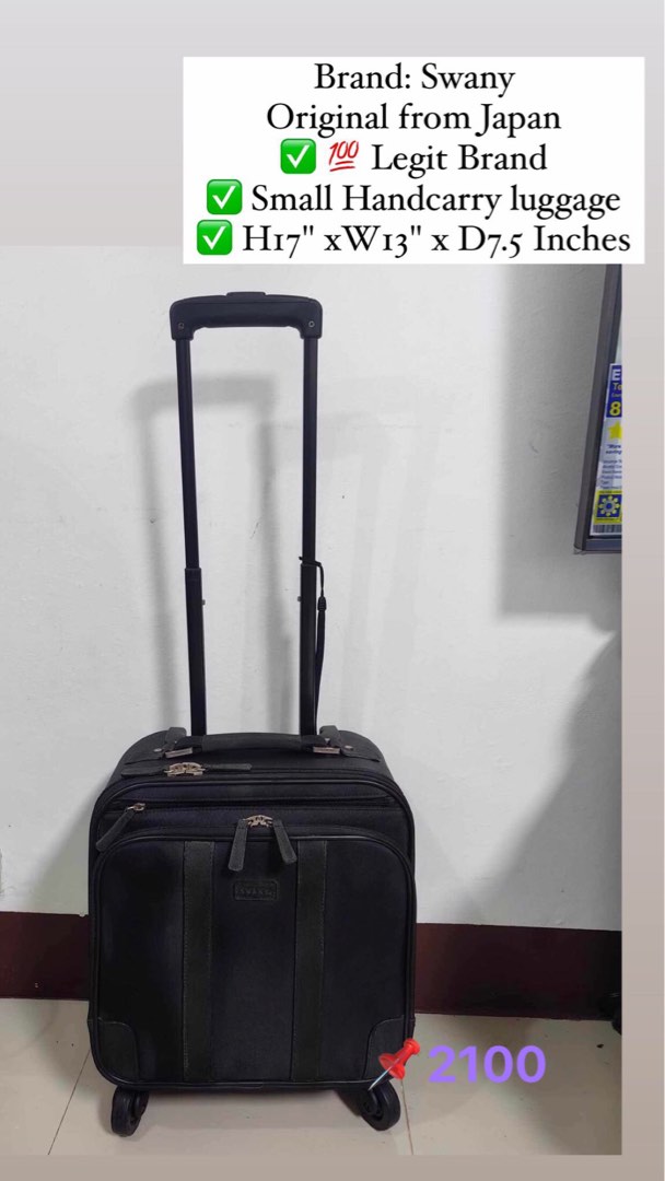 Swany Original from Japan Small Luggage, Hobbies & Toys, Travel ...