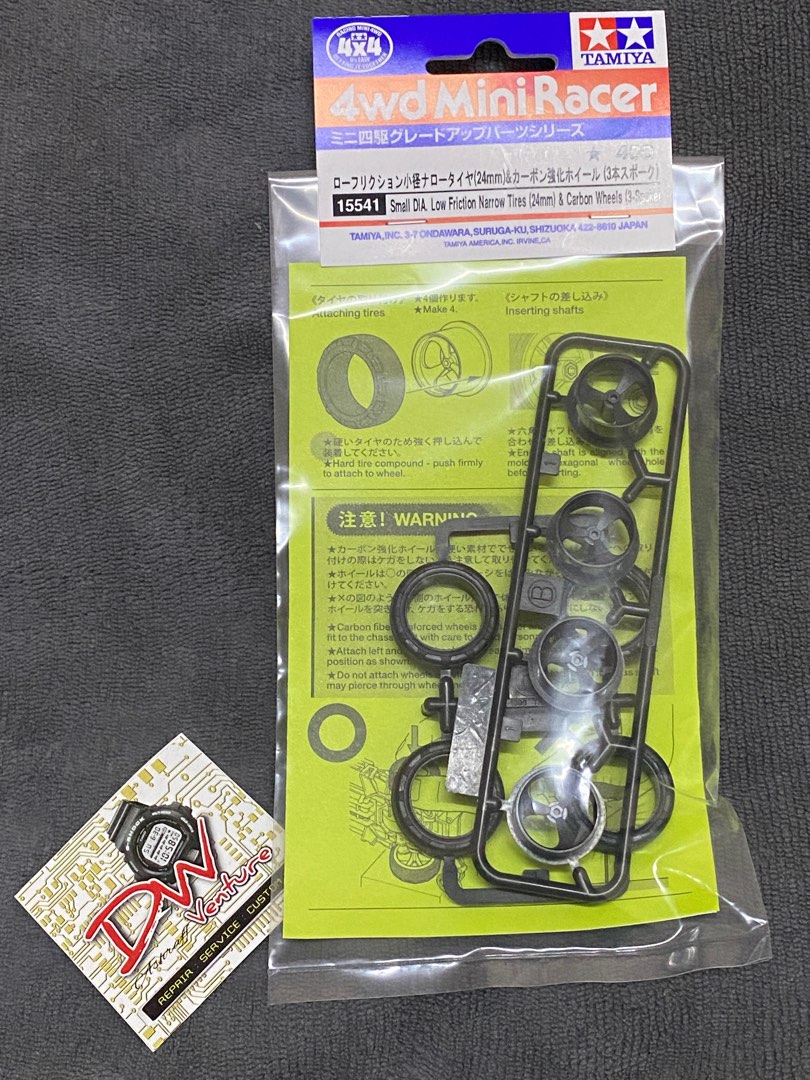 TAMIYA SMALL DIA LOW FRICTION TIRE & CARBON WHEELS, Hobbies & Toys ...