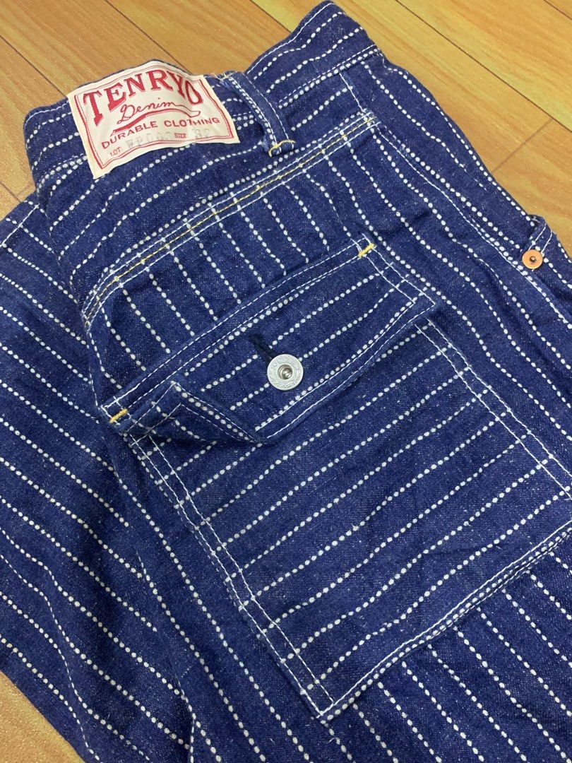 Tenryo wabash denim pants, Men's Fashion, Bottoms, Jeans on Carousell