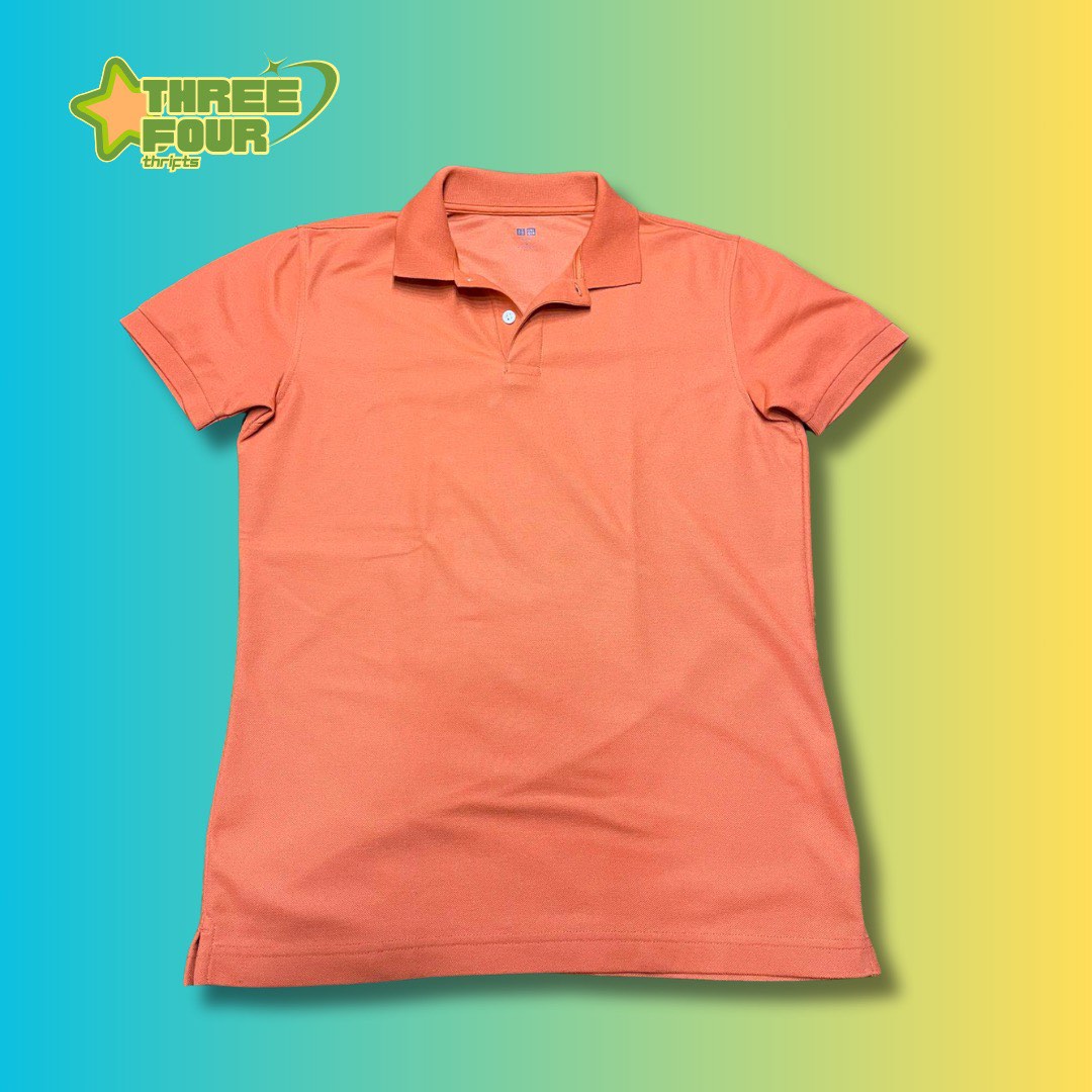 Uniqlo Orange Polo, Men's Fashion, Tops & Sets, Tshirts & Polo Shirts ...