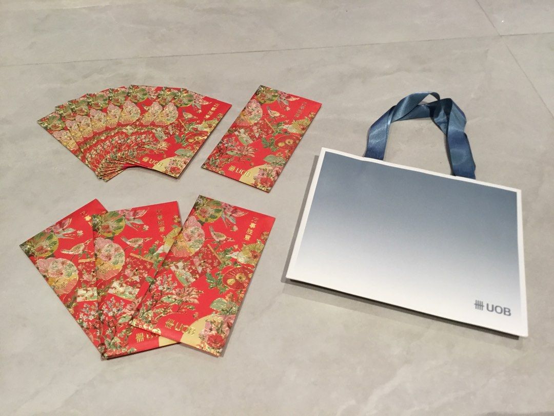 UOB Privilege Reserve Banking 2025 Ang Bao Hong Bao Red Packet Full Set ...
