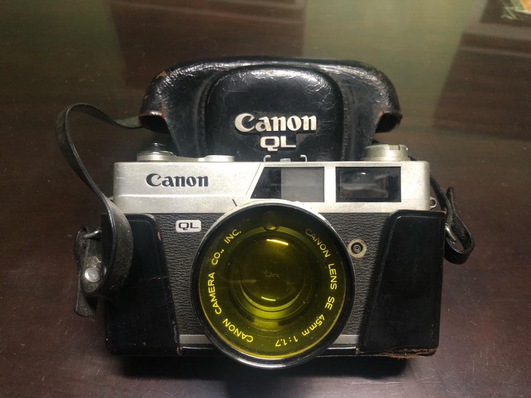 Vintage Canon Film Camera with Case Made In Japan, Photography, Cameras ...