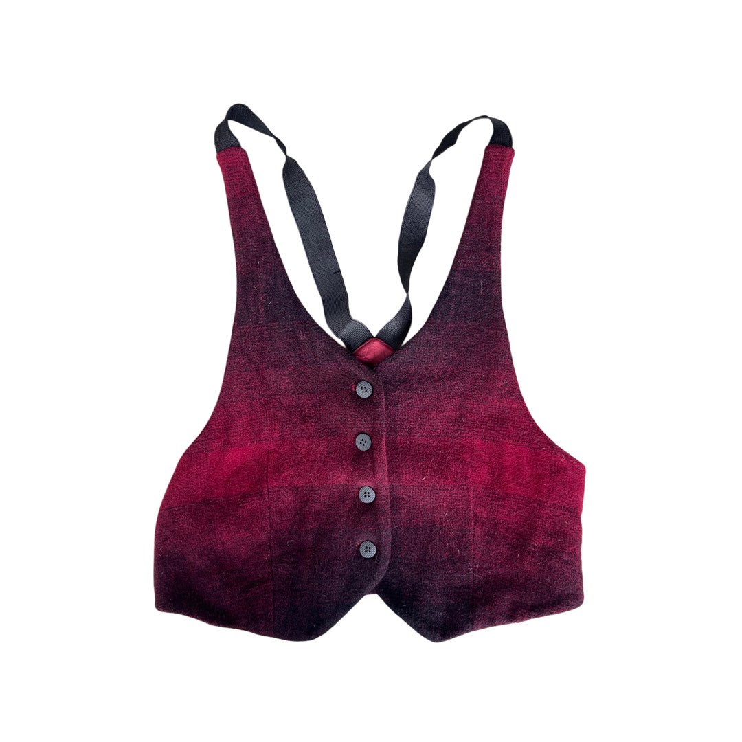 vintage red vest, Women's Fashion, Coats, Jackets and Outerwear on ...