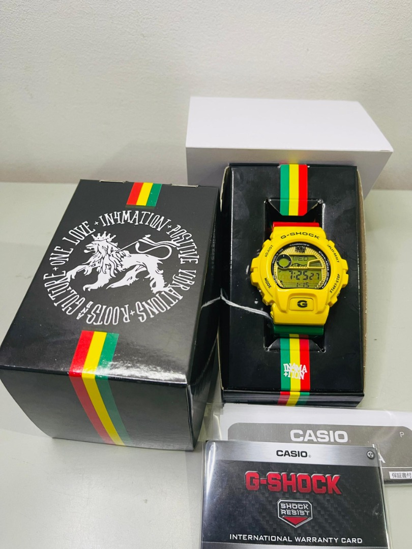 100% Ori Japan Made GLX 6900 Rasta Limited Edition Watch for unisex ...