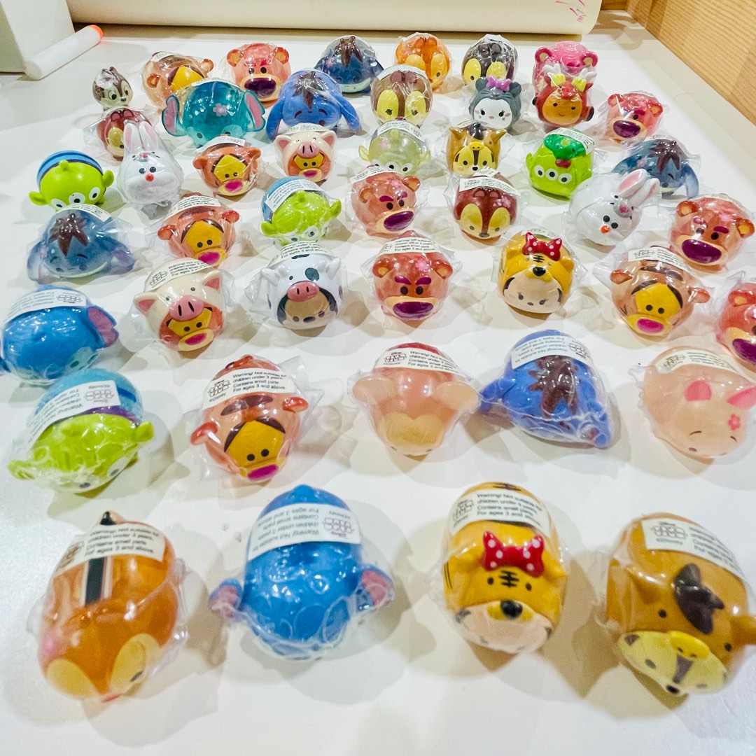 (40+ pieces) (Free delivery) Disney Tsum Tsum Mini Size Display Figures ...