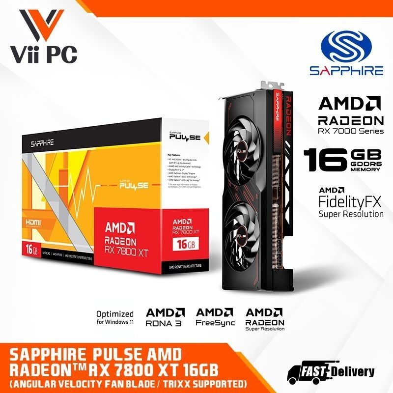 ( SALE-Ready Stock ) SAPPHIRE PULSE AMD Radeon™ RX 7800 XT / 7800XT ...