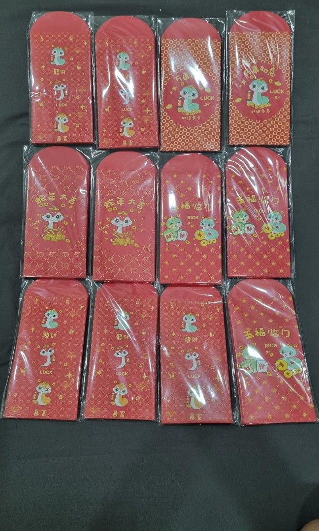 Ang Pow red packet for snake year 2025. (Art Paper)(6pcs/packet)(take ...