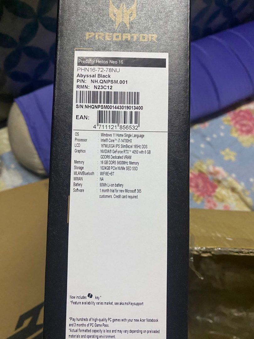 Asus Predator Helios Neo 16, Computers & Tech, Laptops & Notebooks on ...