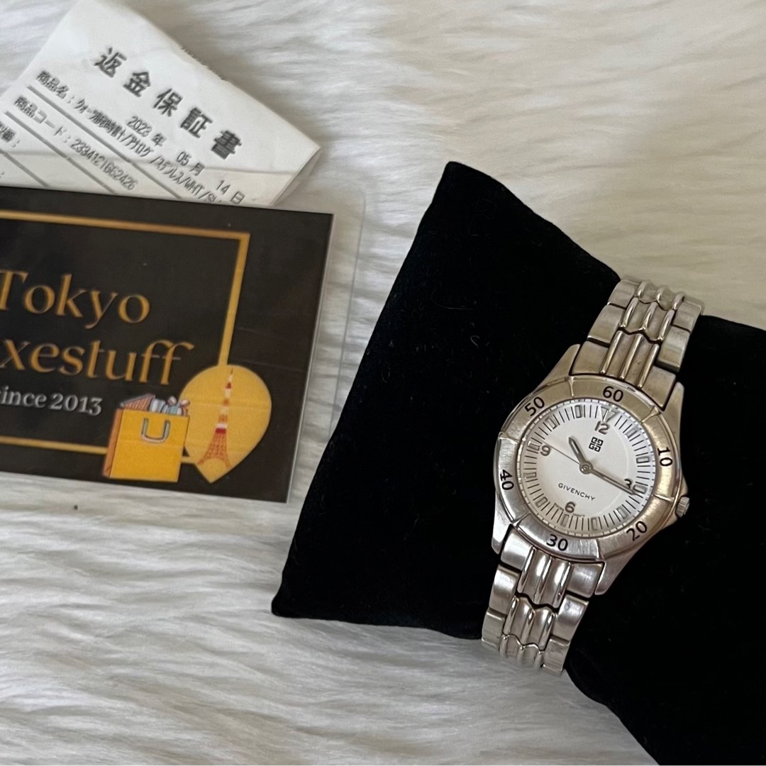 Authentic Preloved Givenchy White Dial All Steel Ladies Watch, Luxury ...