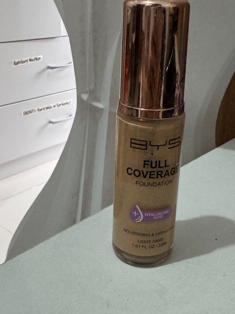 BYS Full Coverage Foundation in Light Sand, Beauty & Personal Care ...