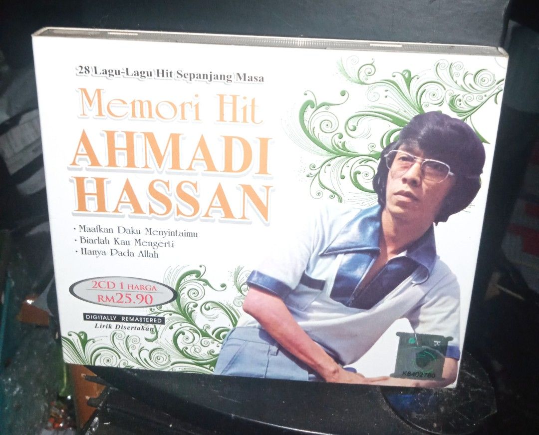 Cd Ahmadi Hassan - Memori Hit, Hobbies & Toys, Music & Media, CDs & DVDs on Carousell