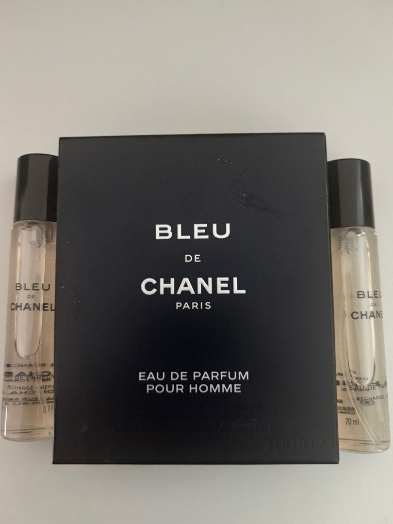 Chanel Bleu Travel set perfume EDP, Beauty & Personal Care, Fragrance ...
