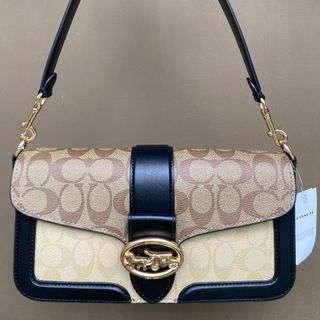 Coach Georgie Tabby Shoulder Crossbody Bag Brown, Women's Fashion, Bags ...