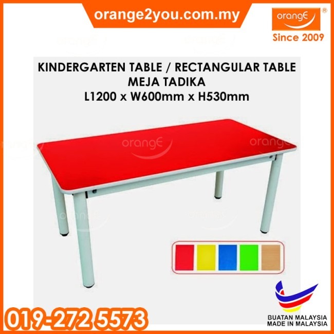 Colourful Kindergarten Kids Table , Meja Tadika Taska , Pre-school (KT ...