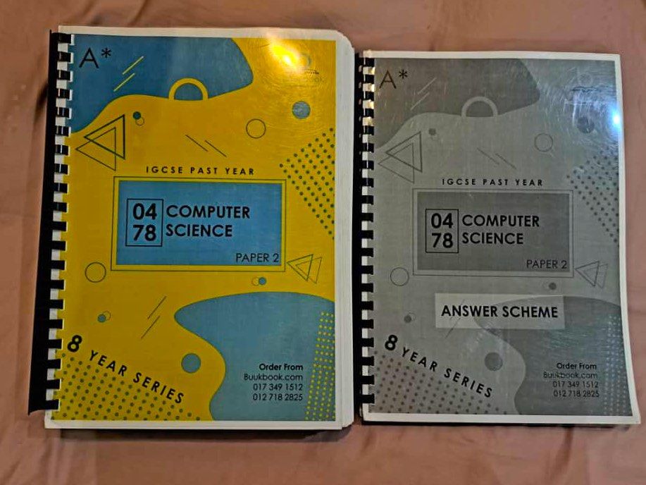 Computer Science IGCSE Past Year Paper with Answer Sheet[0478], Hobbies ...